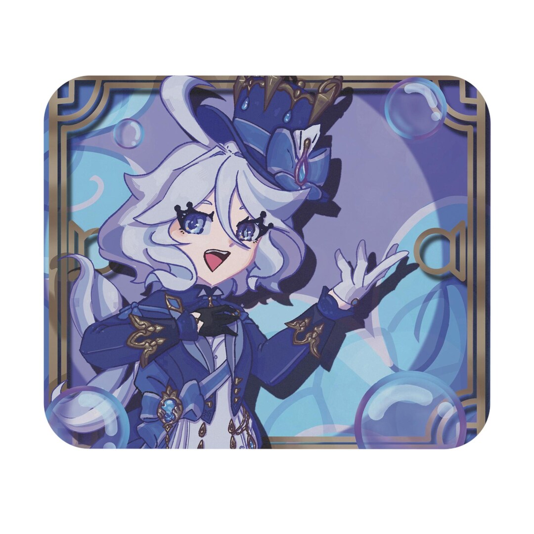 Furina Themed Mouse Pad, Genshin Impact Merch, Fontaine, Kawaii Mouse ...