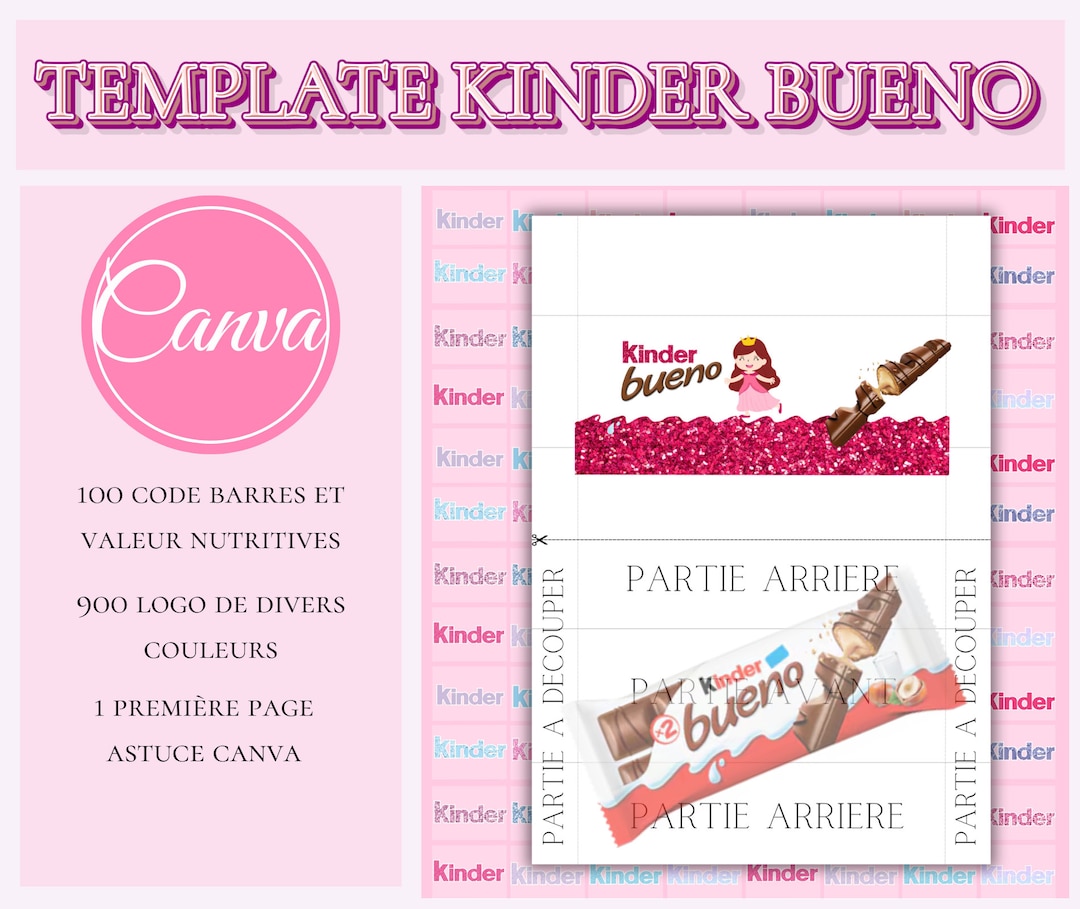 Kinder Bueno Template L Logo Offered L Canva Tip Offered L PNG ...
