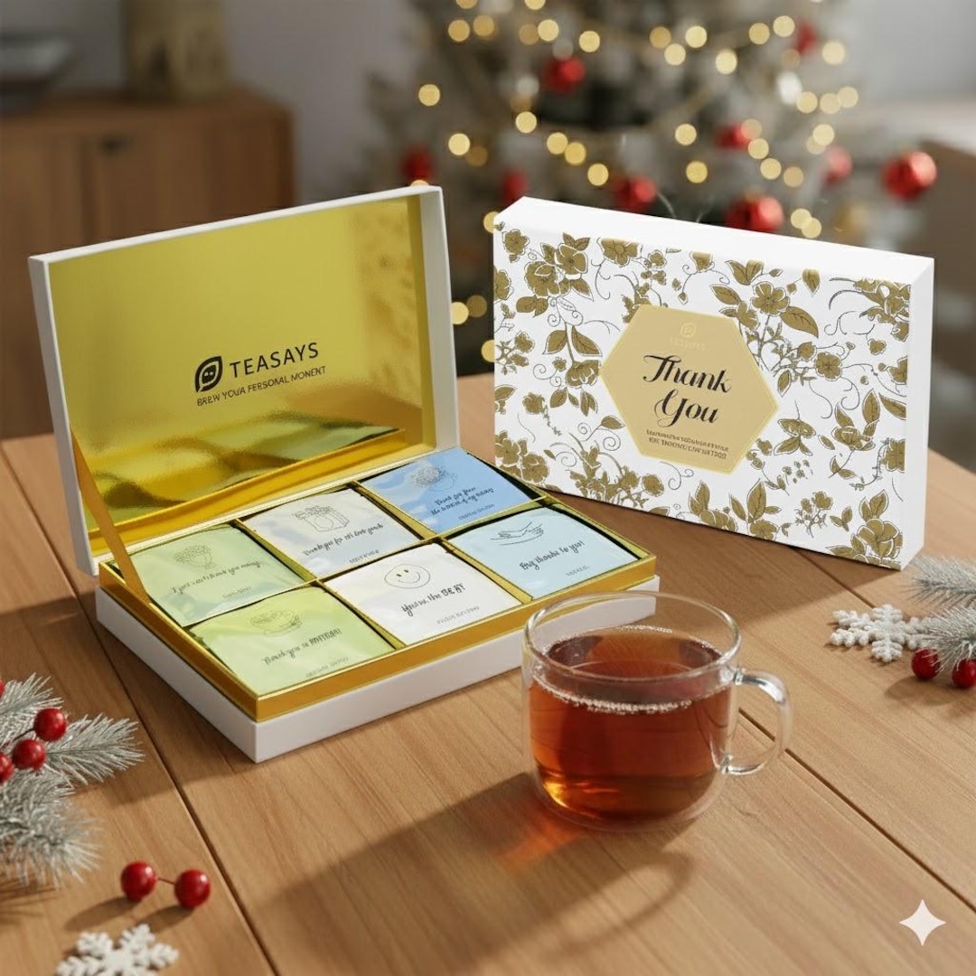 Thank You Tea Gift Set, TEASAYS Premium Whole Leaf Tea Bags - Etsy