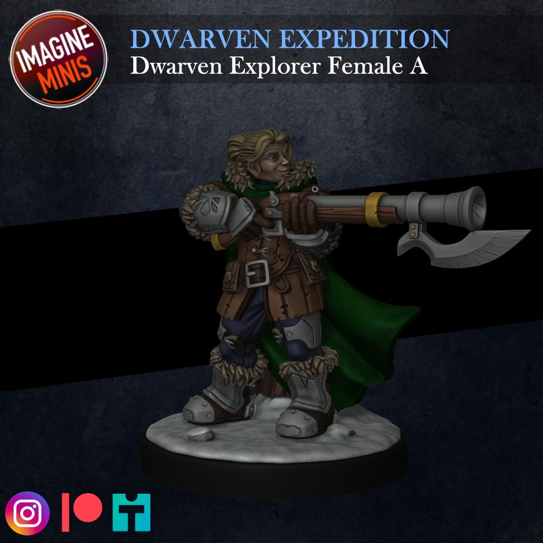 Dwarven Expedition Female A Explorer Artificer Ranger Fantasy Kill ...
