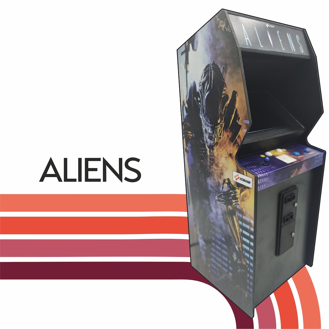 Aliens Arcade Machine Cabinet Miniature Functional 1/6 Scale 12 Inches ...