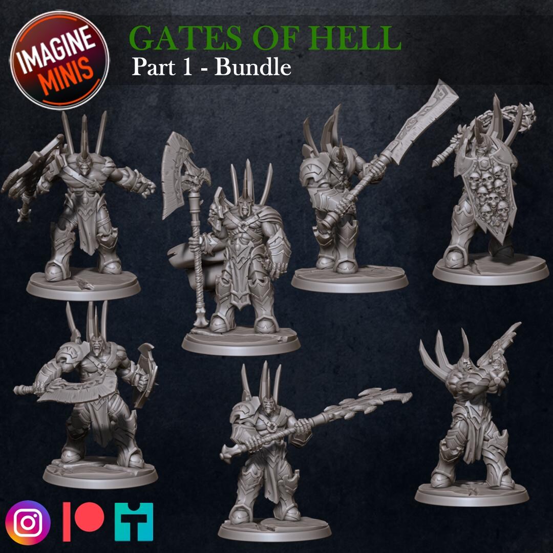 Gates of Hell Legion Kill Fantasy Guard Burning Demon Crusade Team for ...