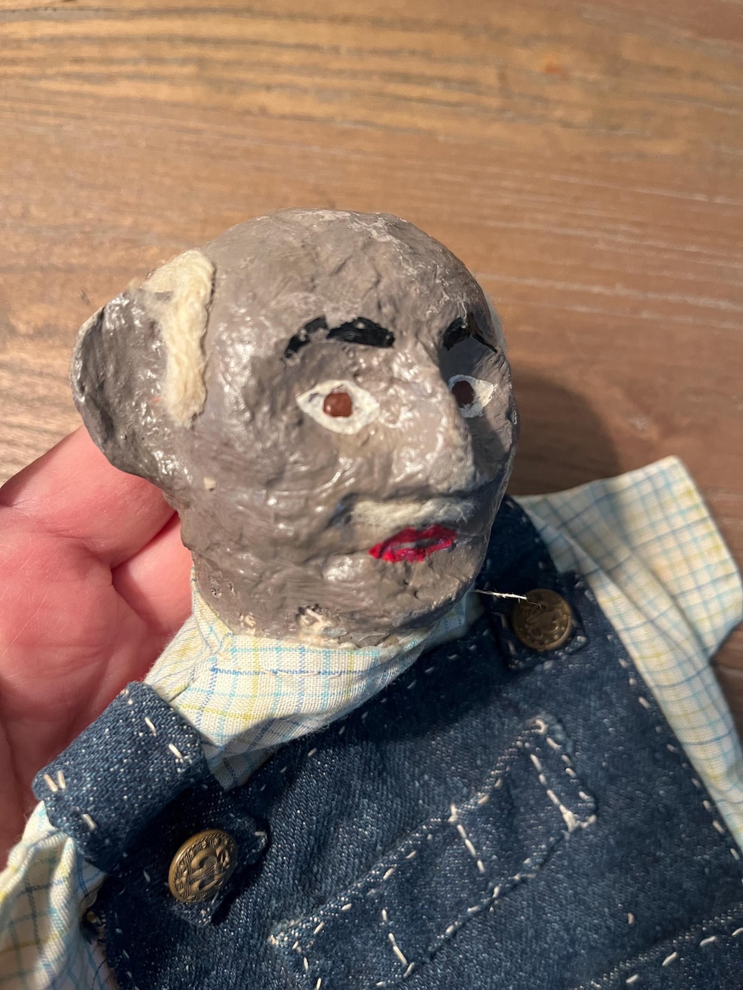 Vintage Antique Paper Machet Hand Puppets - Etsy