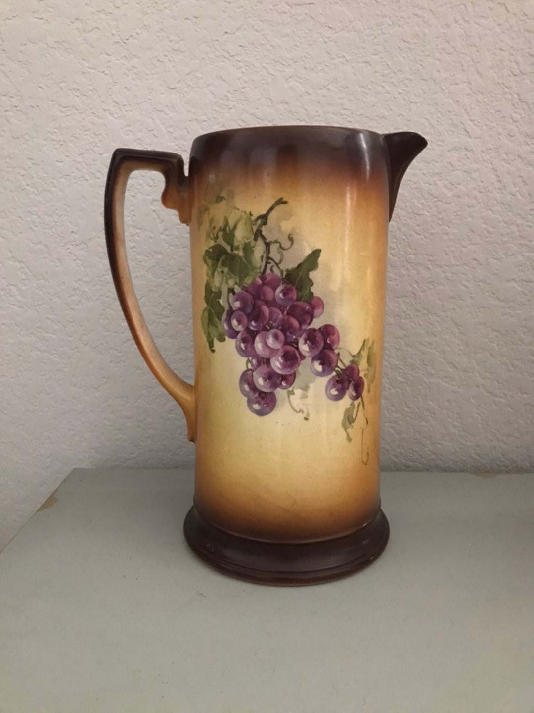 NEW LOWER PRICE Rare Avon Pottery Co Tankard Pitcher 19th Century With ...
