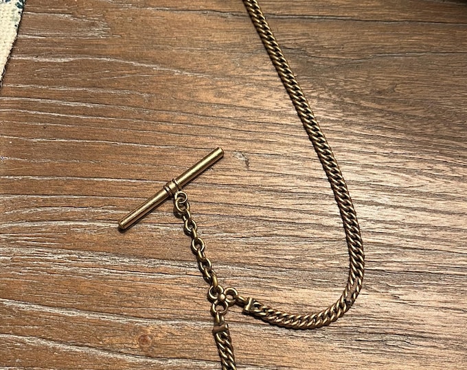 Victorian Watch Fob Chain Masonic Charm Gold Plated - Etsy