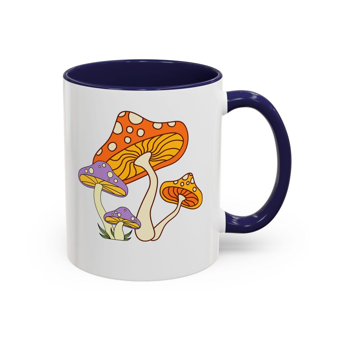 Mushroom Coffee Mug: Funky Fungi Design (11 Oz) - Etsy