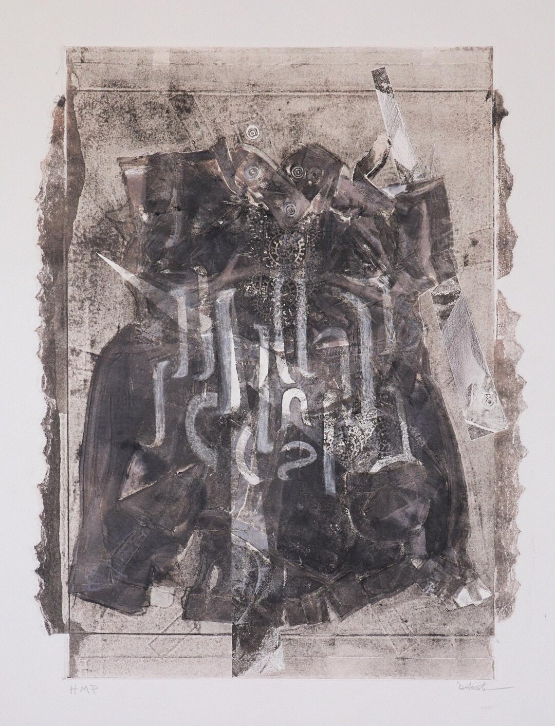 Whispers - Hand Modified Collagraph Print - Etsy