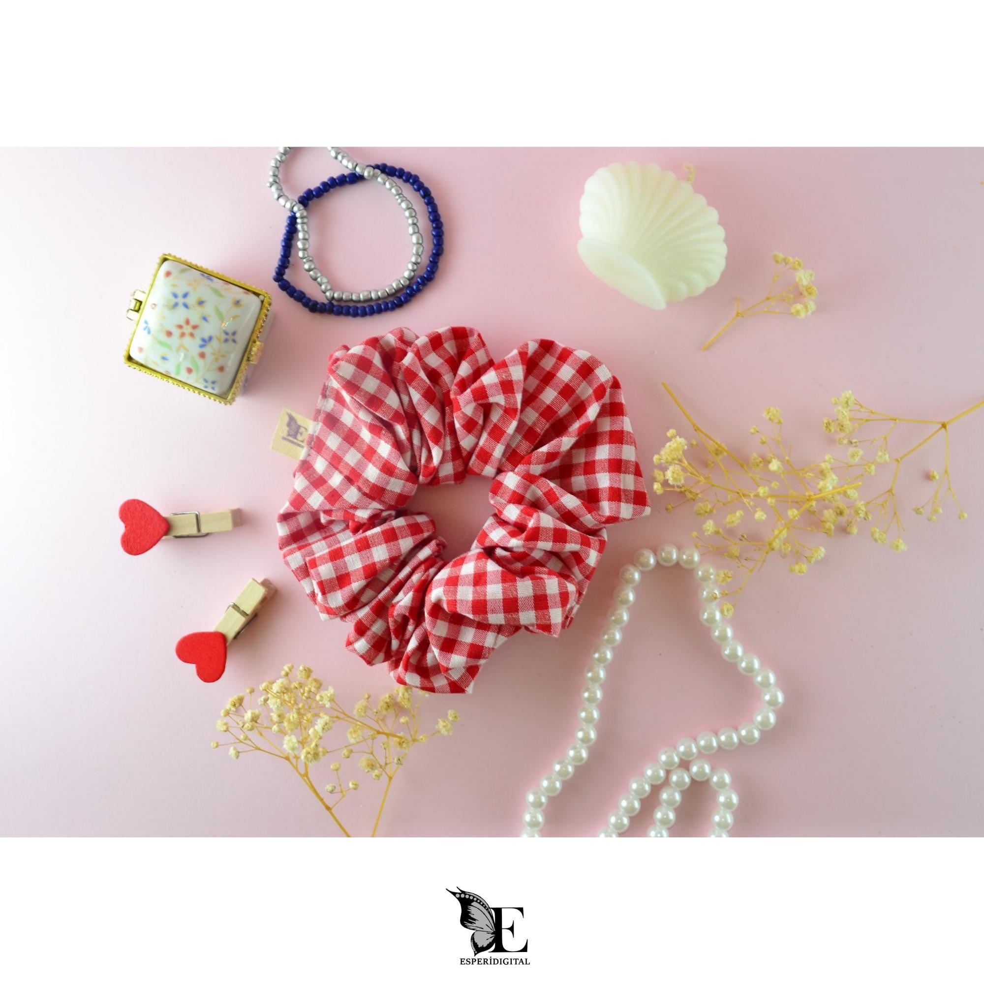 Silk Scrunchies Pattern 2 Models - Colored Hair Elastic -bridal Hair ...