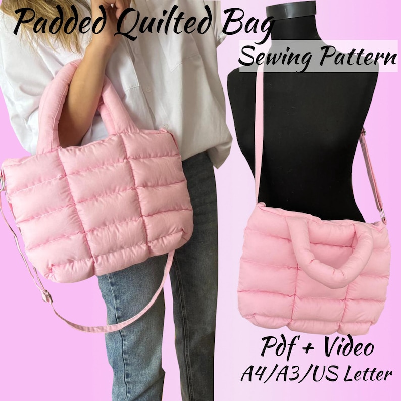 Paddy Quilted Bag Sewing Pattern Video - (pdf Download) - Etsy