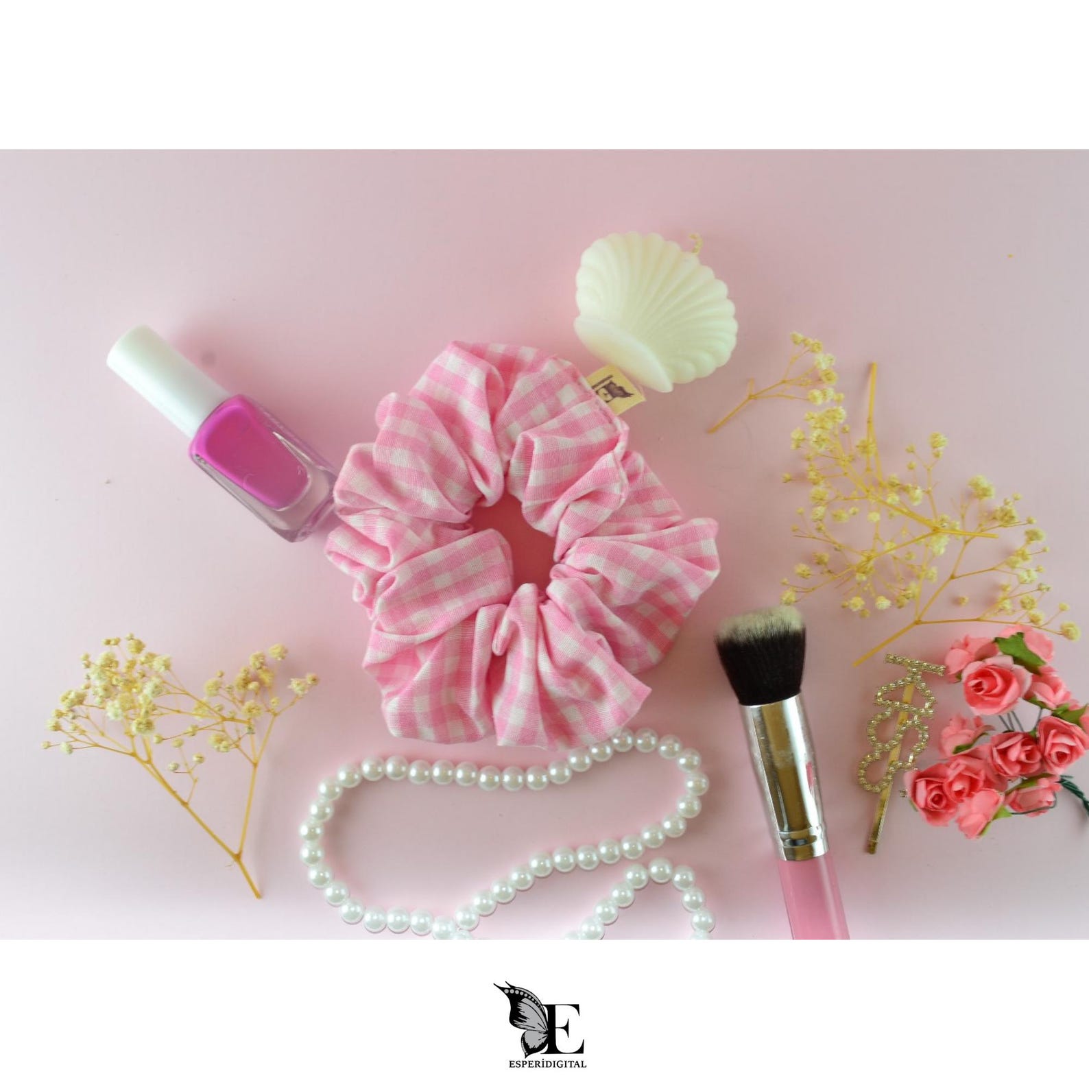 Silk Scrunchies Pattern 2 Models - Colored Hair Elastic -bridal Hair ...