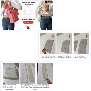 Quilted Bow Ruffle Messenger Bag - PDF Sewing Pattern and Video ...