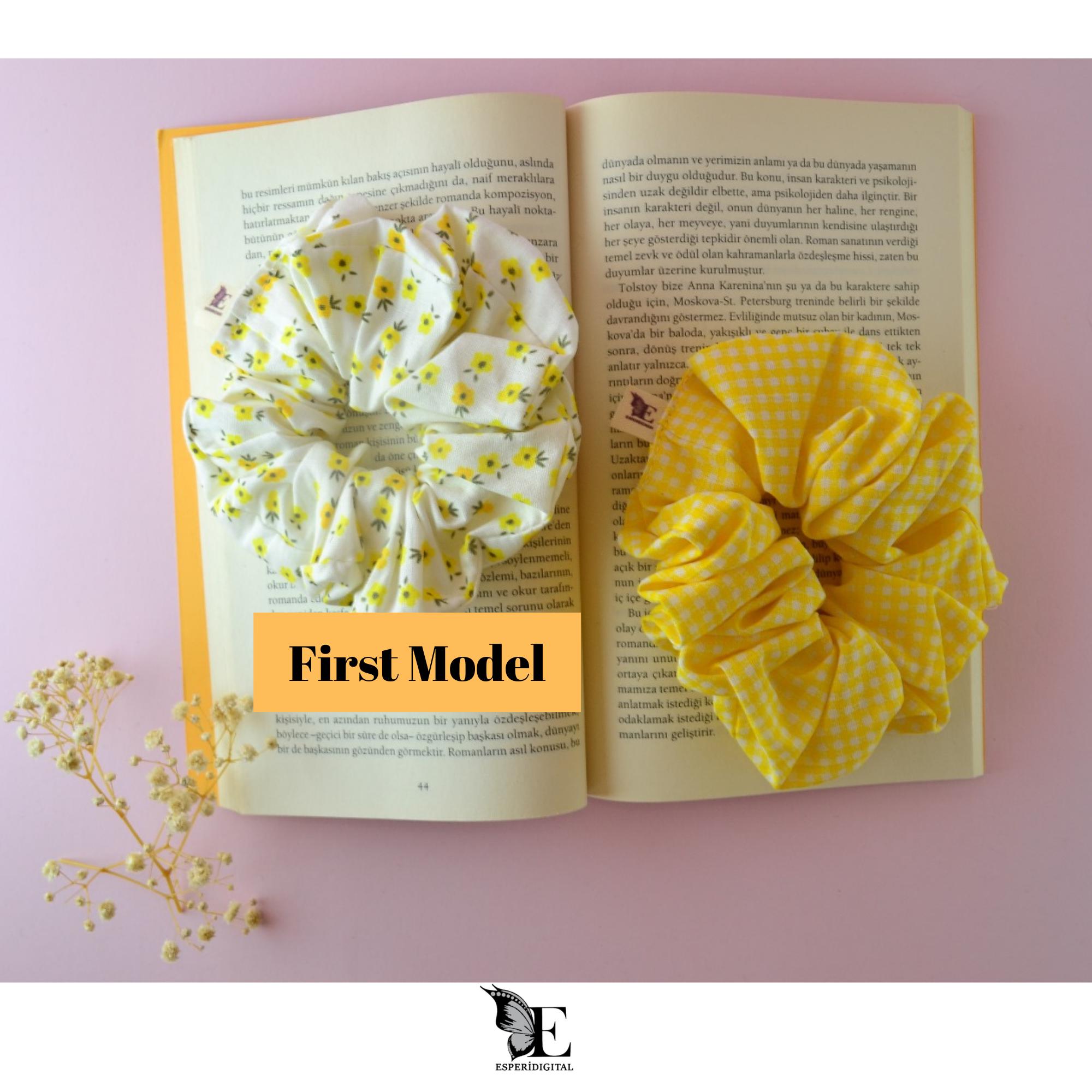 Silk Scrunchies Pattern 2 Models - Colored Hair Elastic -bridal Hair ...