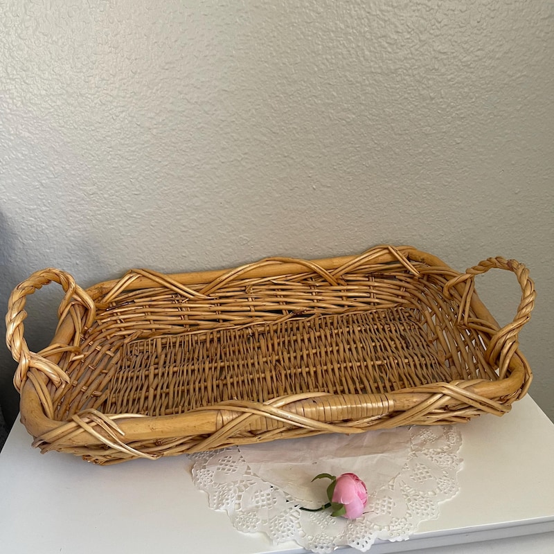 Wicker Tray - Etsy