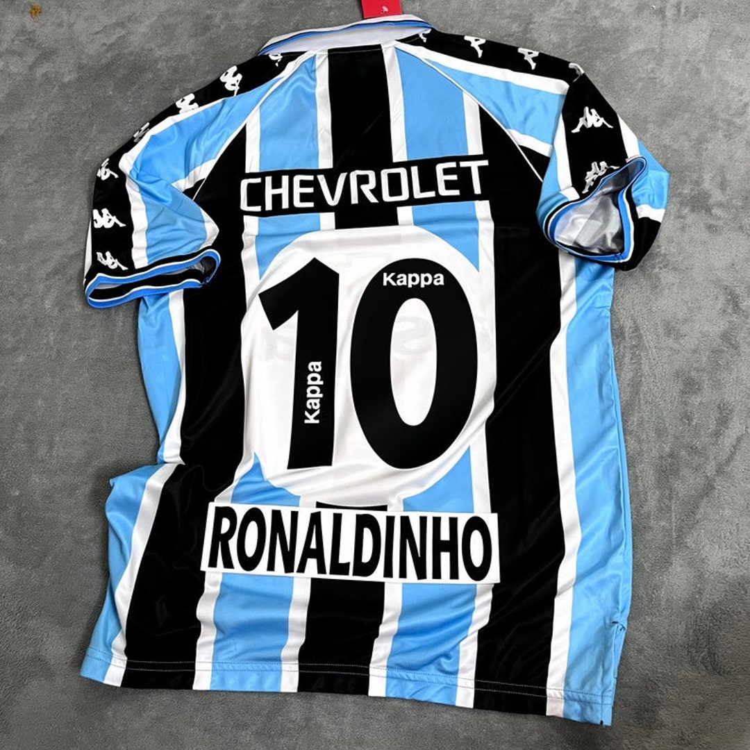 10 Ronaldinho Short Sleeve Jersey, Vintage Gremio Jersey, Gremio Retro ...