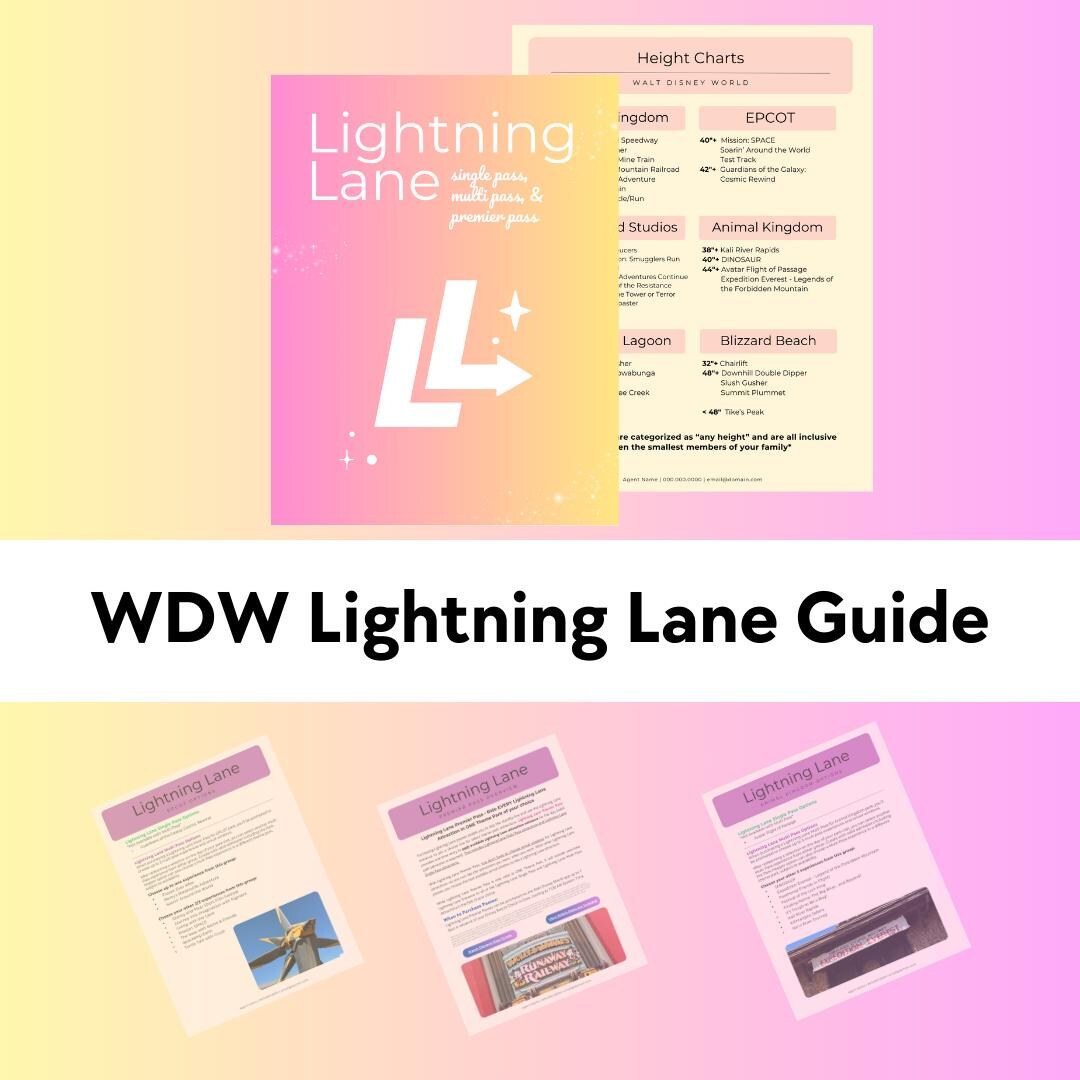 Walt Disney World Lightning Lane Guide | Disney World Vacation Planner ...