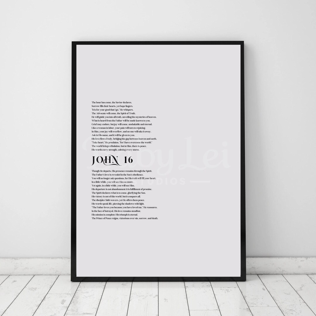 Modern Christian Wall Art Printable | Bible Verse Decor | Encouraging ...