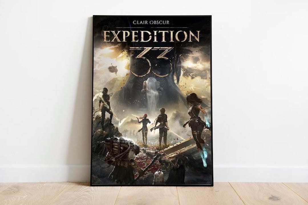 Clair Obscur Expedition 33 Cover Poster, RPG Gaming Poster Print, Video ...