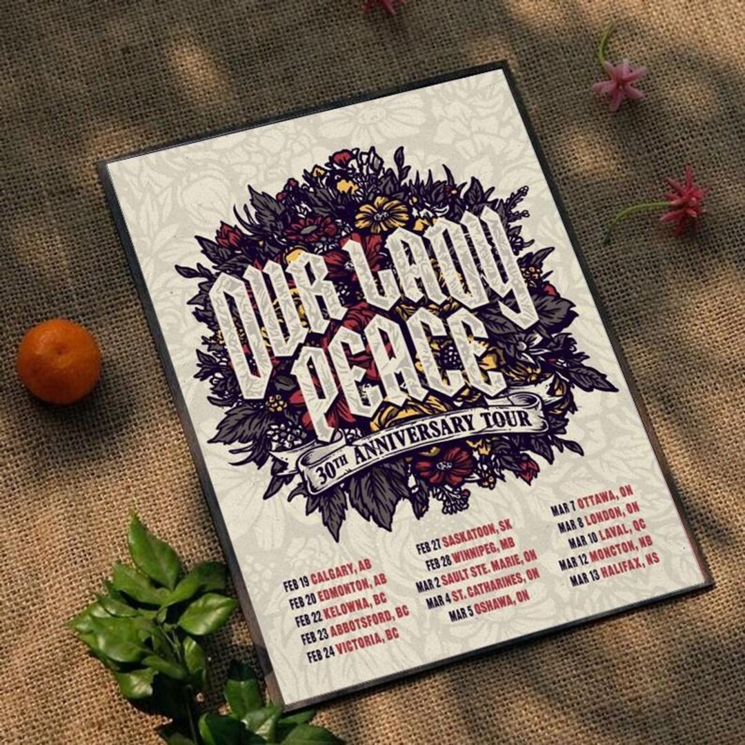Our Lady Peace 30th Anniversary Tour 2025 Poster - Etsy