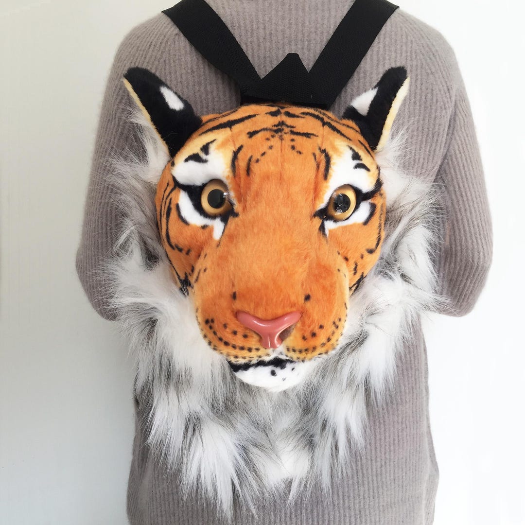 Creative Tiger Head Backpack King of the Streets Fashion Bag for Couple ...
