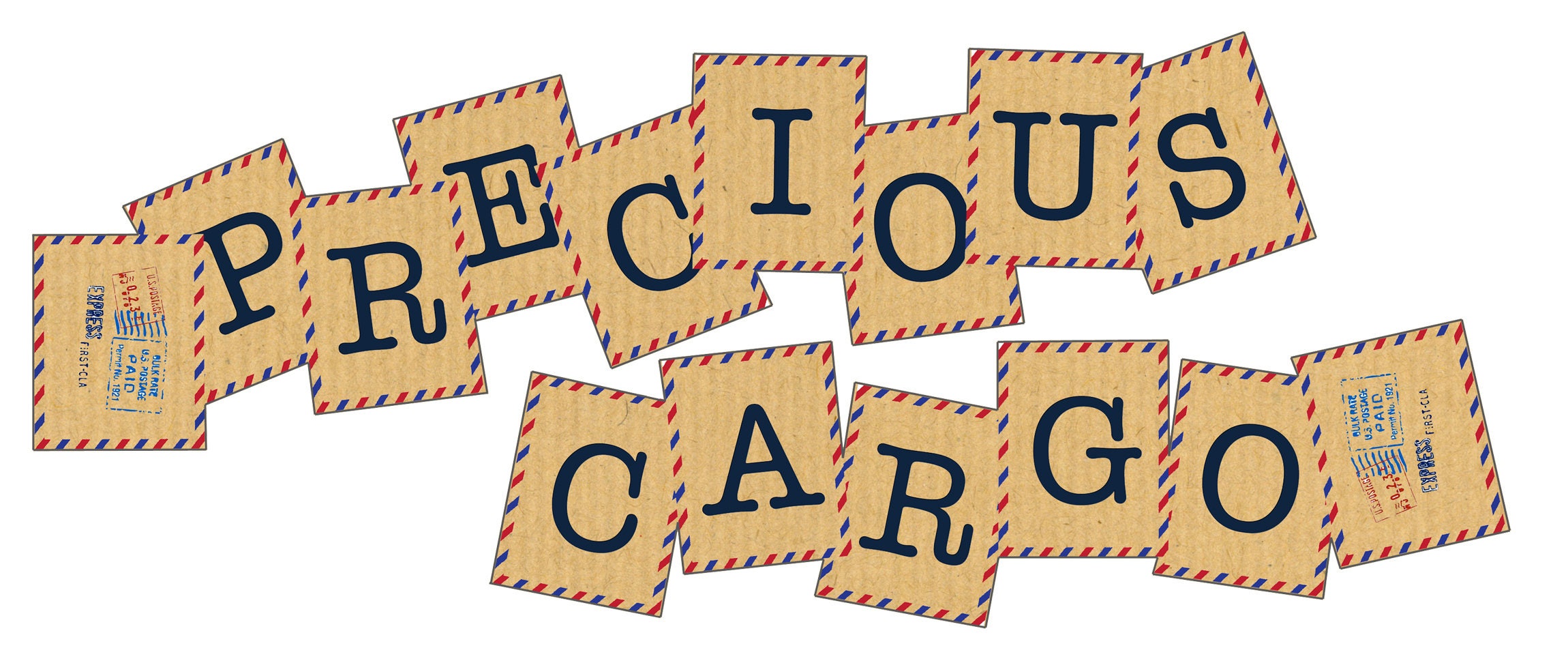 Precious Cargo - Baby Shower Banner [DIGITAL FILE] - Etsy