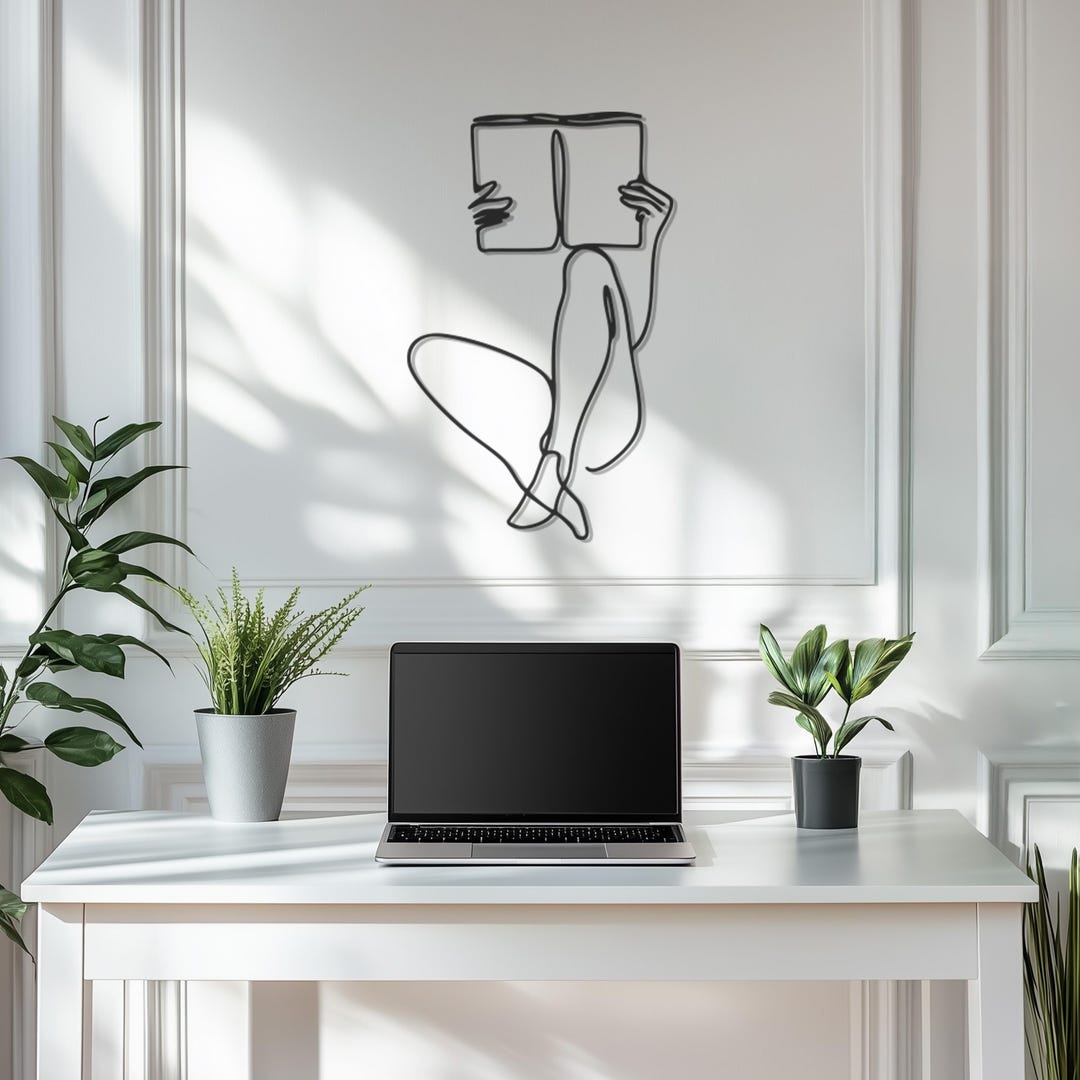 Minimalist Line Art, Metal Line Art Decor, Metal Wall Art Decor ...