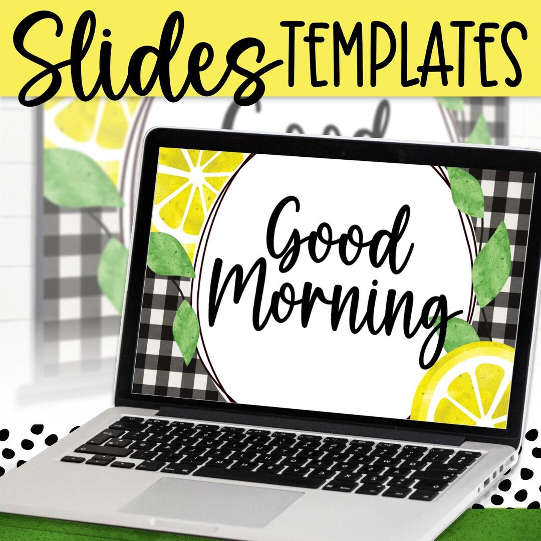 Classroom Google Slides Editable Daily Templates {citrus Lemons ...