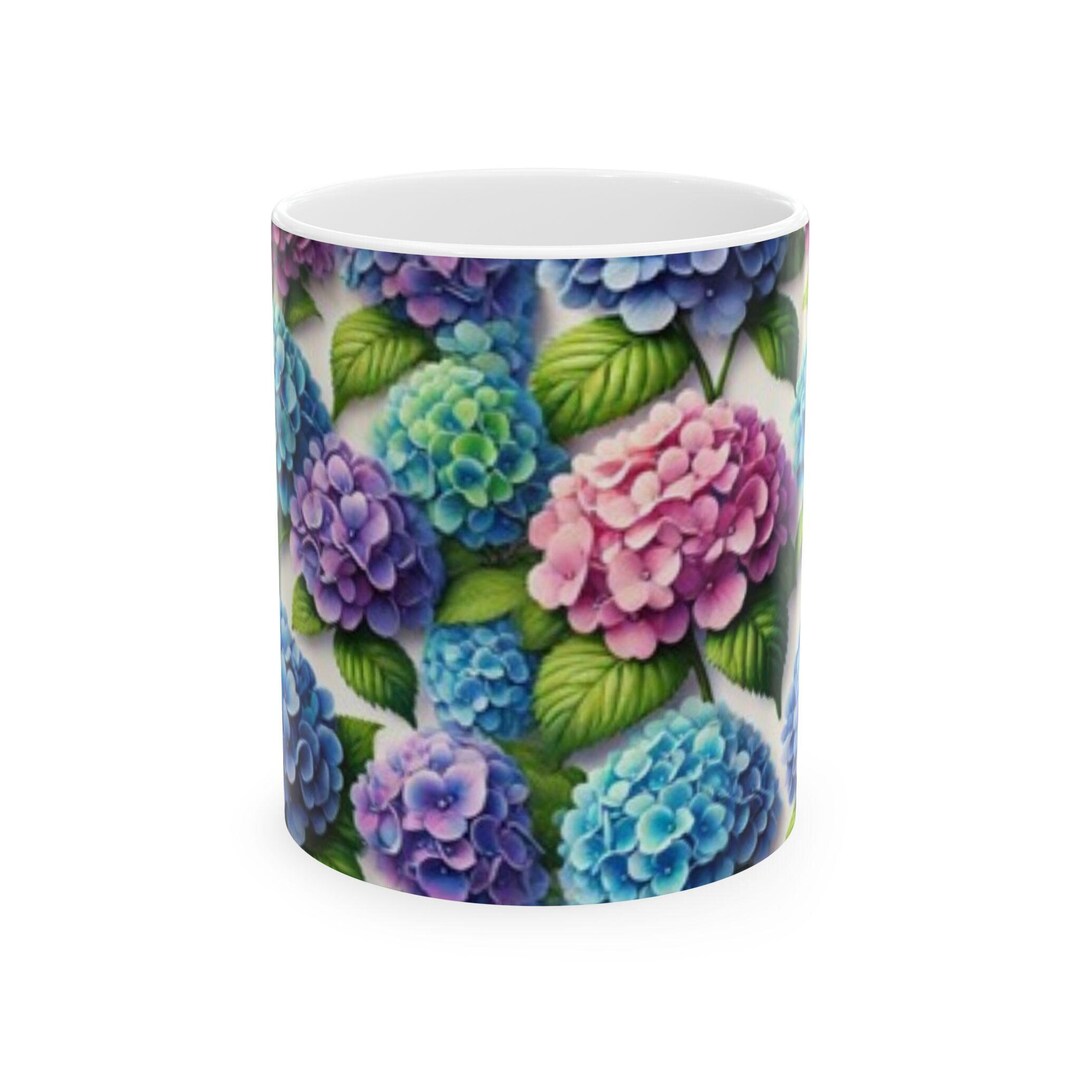 Hydrangeas Mug, Hydrangeas Lovers Mug, Gift for Her Him, Gift for Mom Dad, Gift for Family, Gift ...