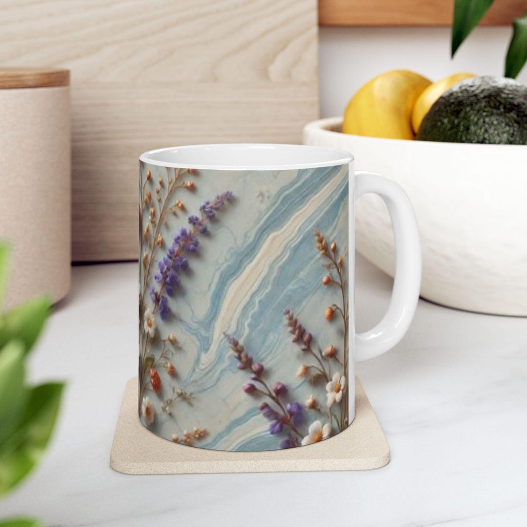 Floral Bloom Wildflowers Mug, Floral Lovers Mug, Popular Drinkware ...