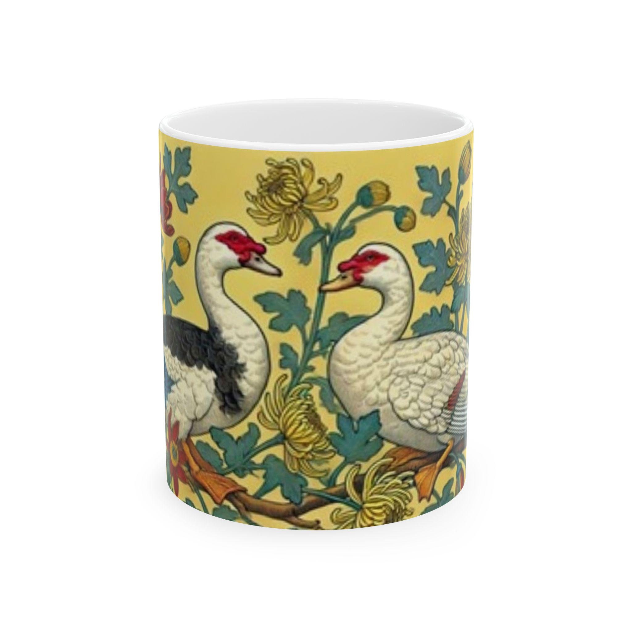 Muscovy Ducks and Chrysanthemums Mug, Muscovy Ducks Lovers Gift, Best ...