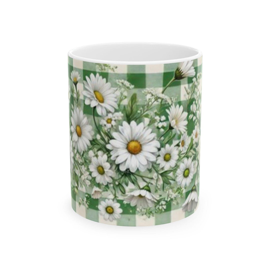 Daisies Mug, Floral Lovers Mug, Popular Drinkware, Friend Gift, Best ...
