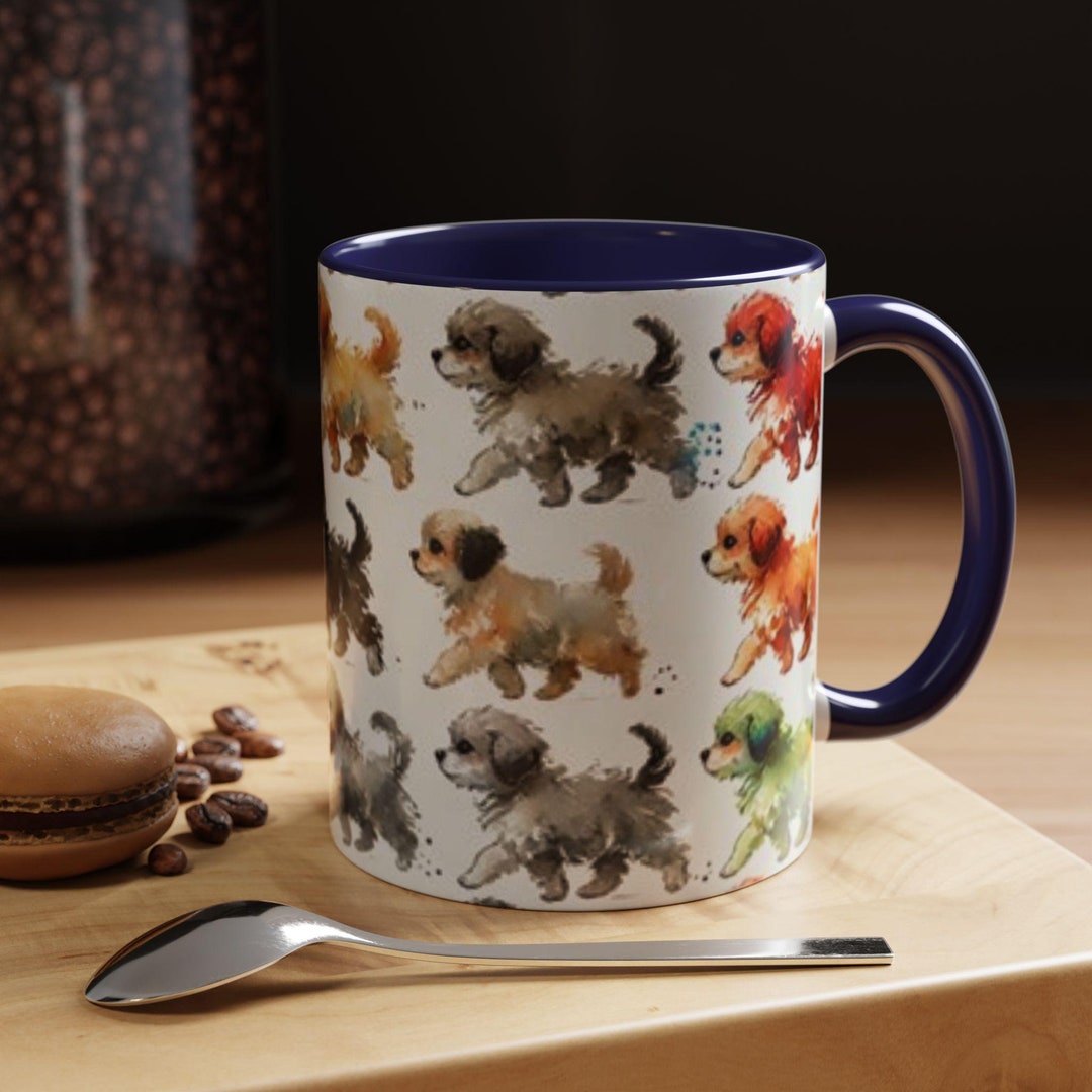 Colorful Dogs Coffee Mug: Dog Lover Gift - Etsy