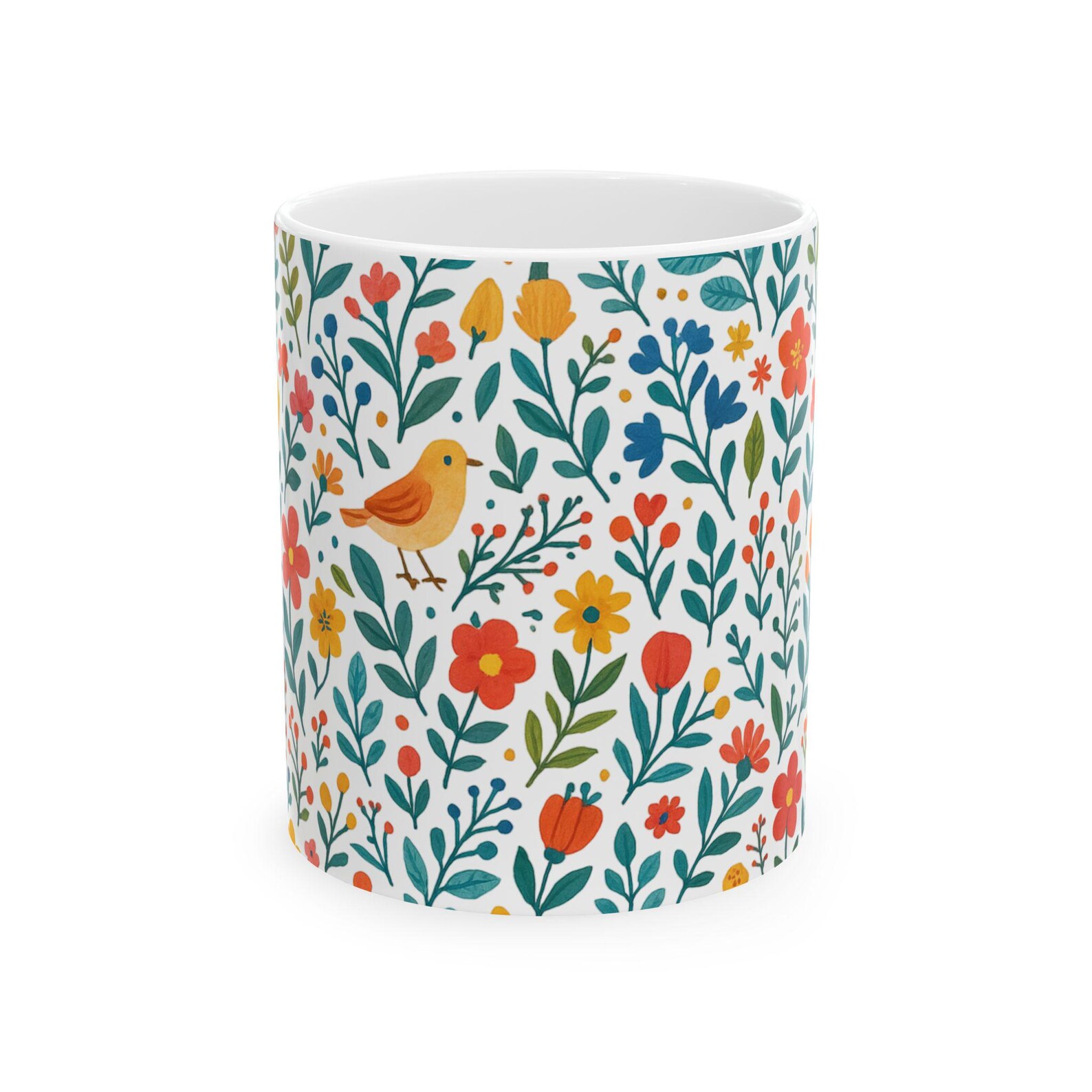 Flowers Pattern Mug: Floral Lover Gift - Etsy