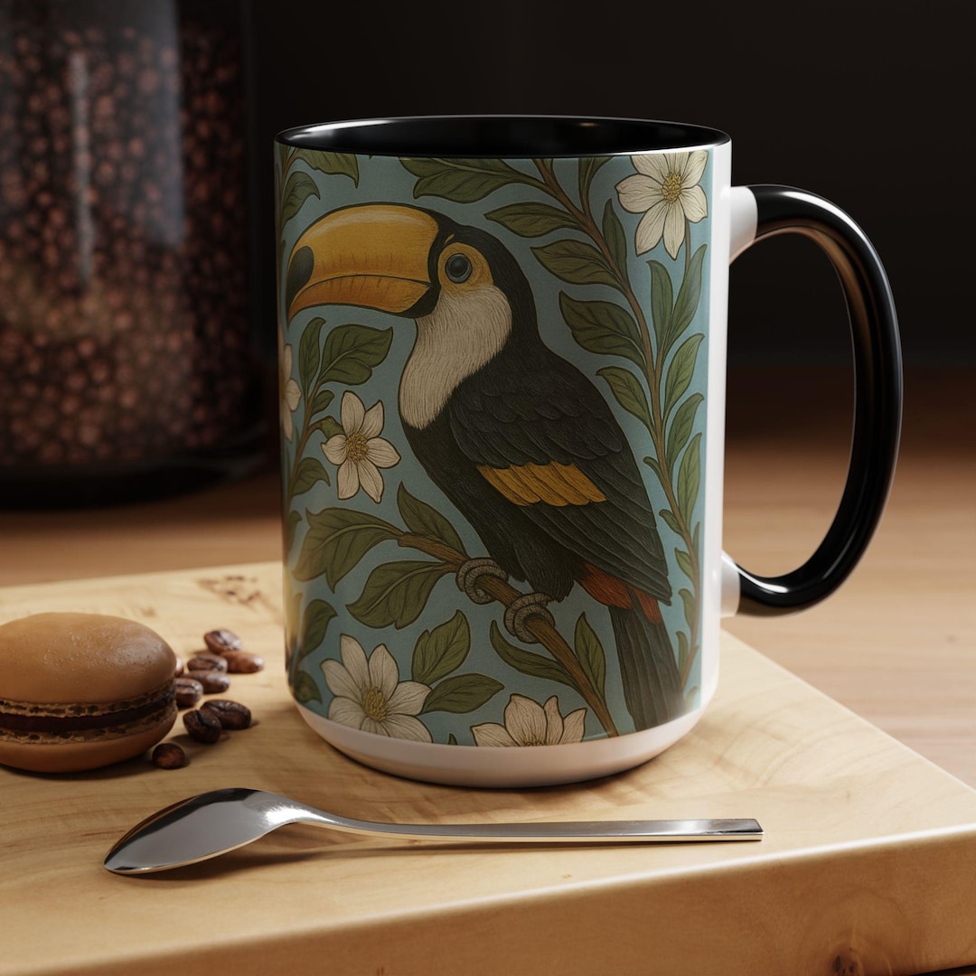 Toucan Bird Mug: Colorful Art Coffee Cup - Etsy