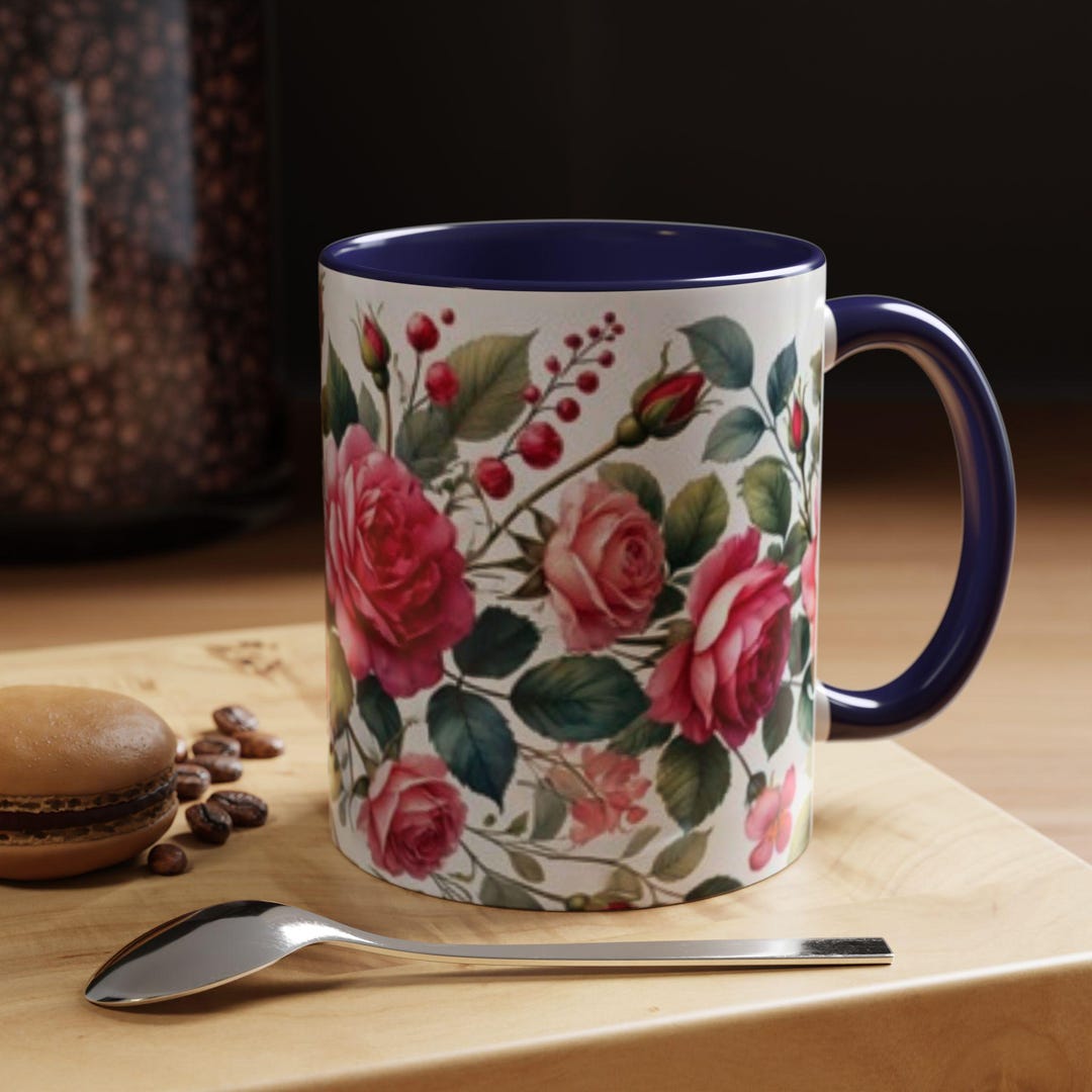 Roses Coffee Mug, Roses Lovers Mug, 11oz,15oz Coffee Cup, Gift for Her ...