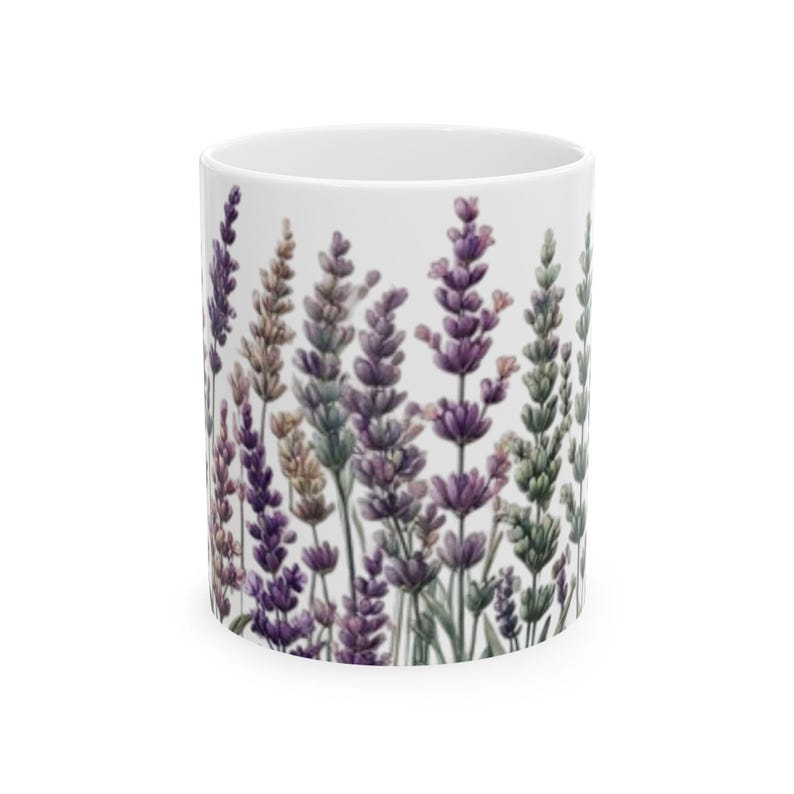 Lavender Mug, Floral Lover Gift, Popular Drinkware, Valentine Birthday ...
