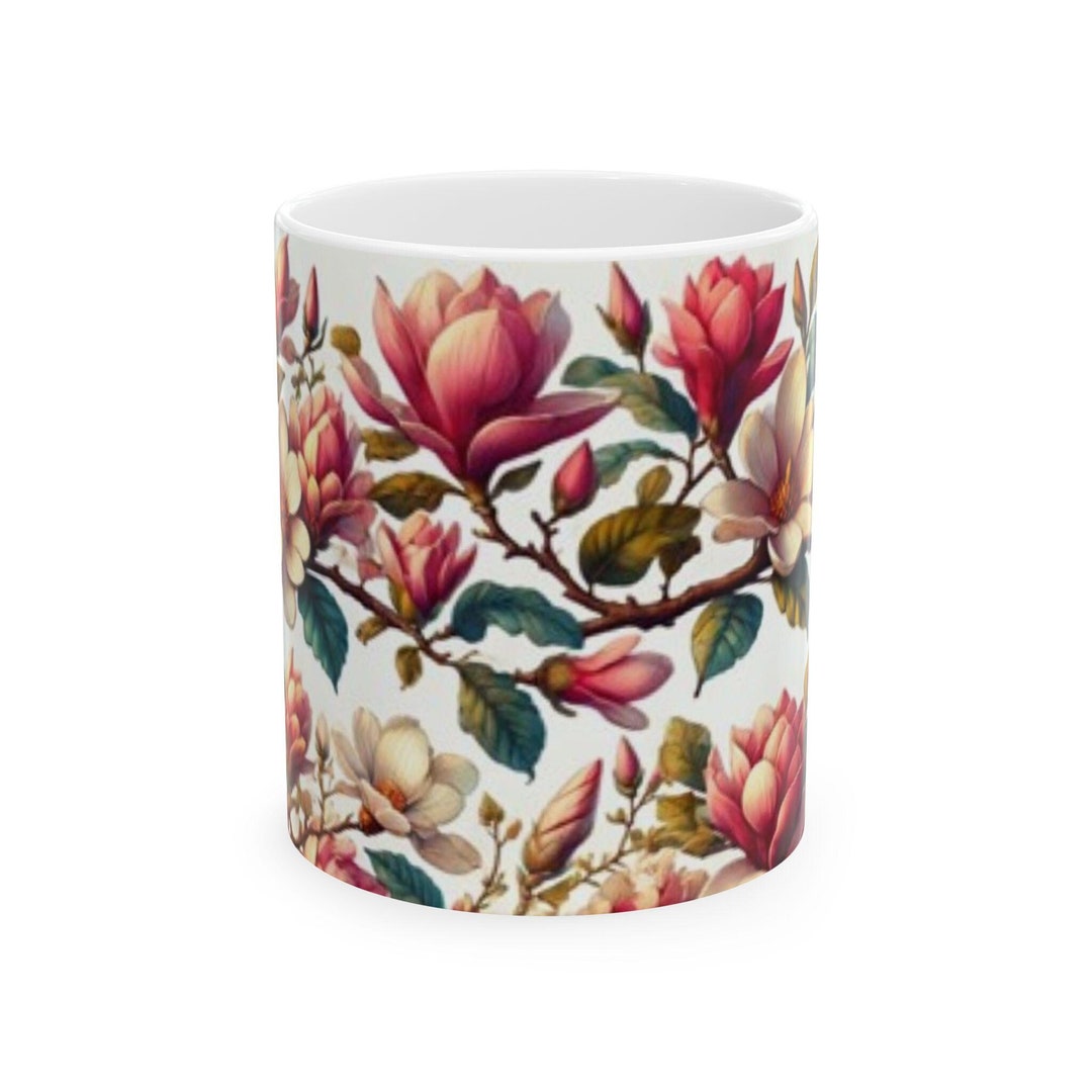 Vintage Magnolia Mug, Magnolia Lovers Mug, 11oz,15oz Coffee Cup, Gift ...