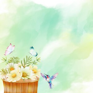 Daisy Floral Lined Writing Paper | Digital Stationery | Printable ...