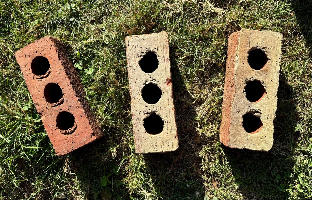 3 Antique Solid Clay Bricks Reclaimed Solid Red Clay Bricks Red Bricks ...