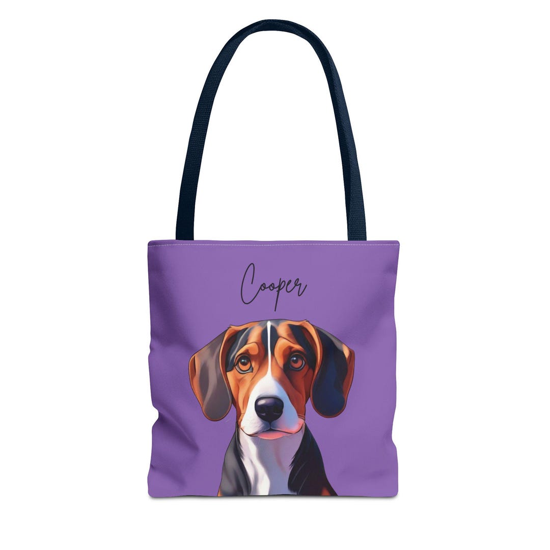 Personalized Pet Animated Tote Bag, Customizable Pet Tote, Animal Lover ...