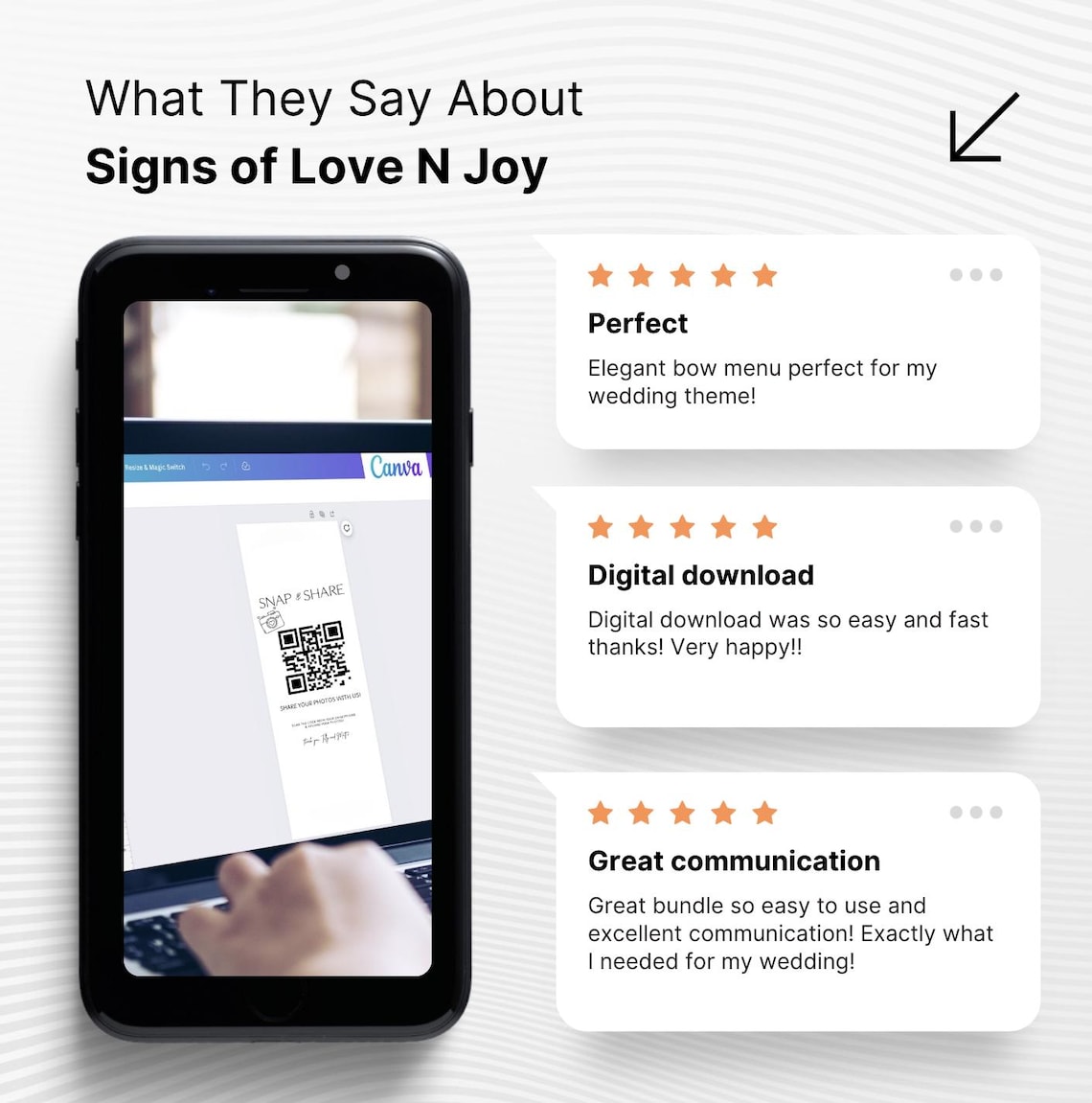 Share the Snap Ispy Game With QR Code, Wedding Shared Photo Album Signs ...