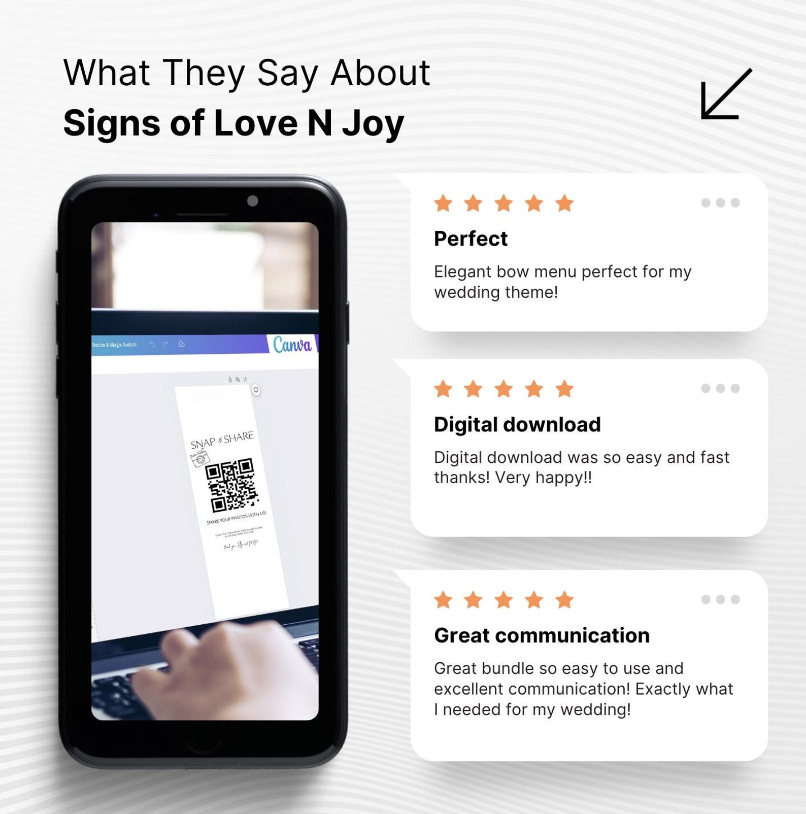 Share the Snap Ispy Game With QR Code, Wedding Shared Photo Album Signs ...