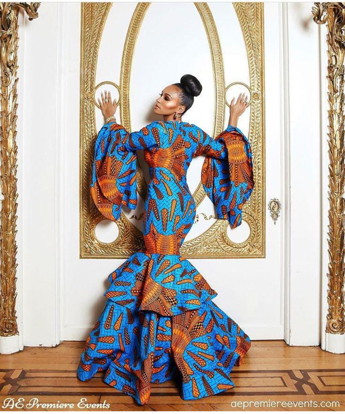 African Print Dress, African Wedding Dress, Ankara Gown, Asoebi, Long ...