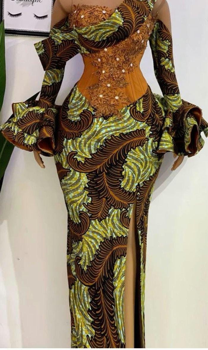 Ankara Corset Dress: African Print Women's Clothing - Etsy
