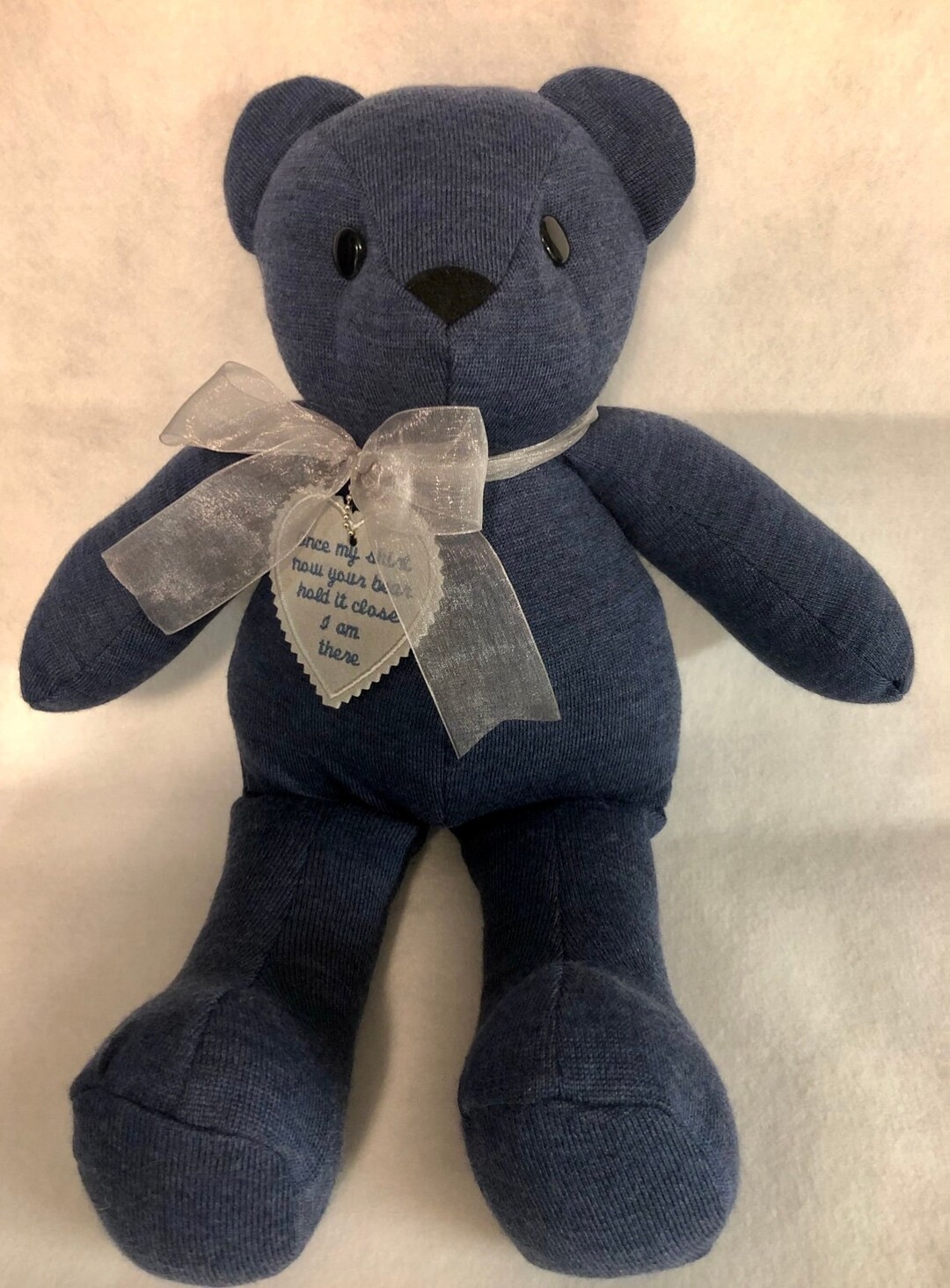 Memory Bear Made With Loved Ones Clothing Keepsake Teddy Bear Memorial ...