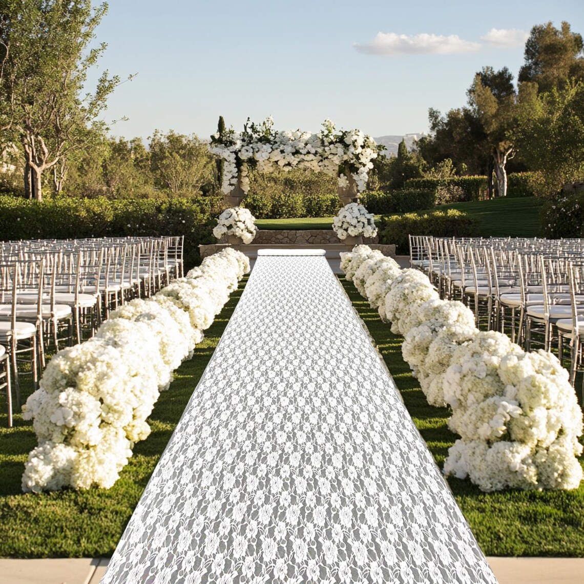 Lace Wedding Aisle Runner, Elegant Wedding, Formal Wedding, Wedding ...