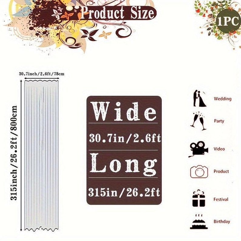 Elegant White Arch Drapery: 20ft Wedding Veil Fabric - Perfect for ...