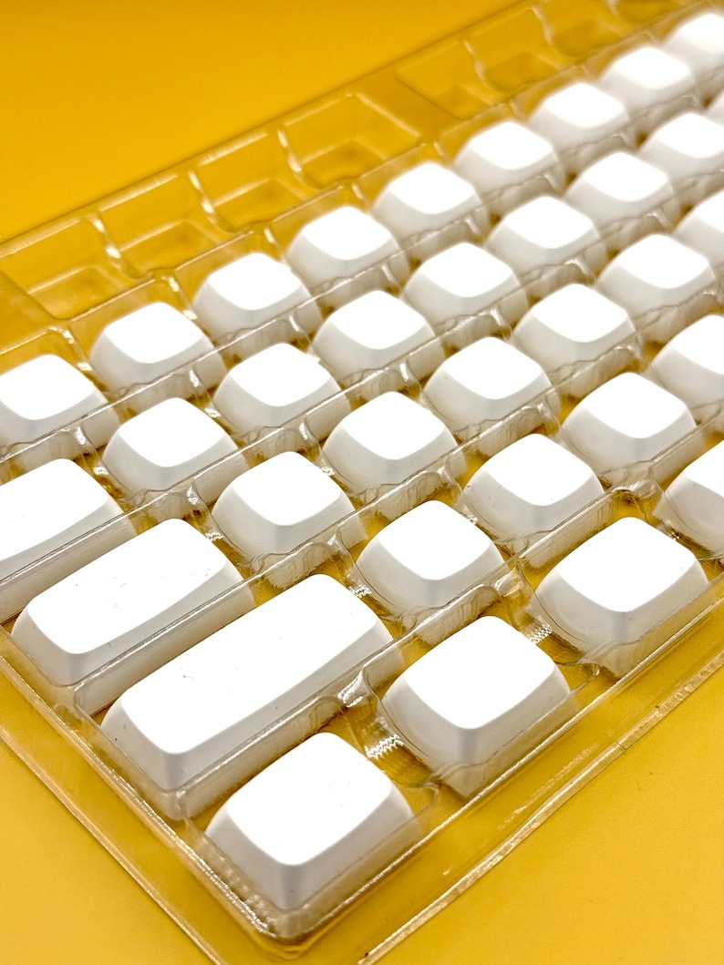 Split Blank Set, XDA White Blank Keycaps PBT 64 Keys - Etsy
