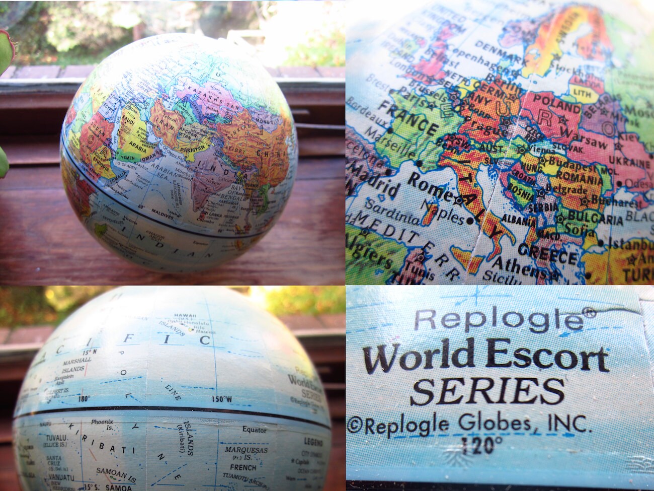 Vintage Mini World Globe Replogle Escort With Original Box Etsy
