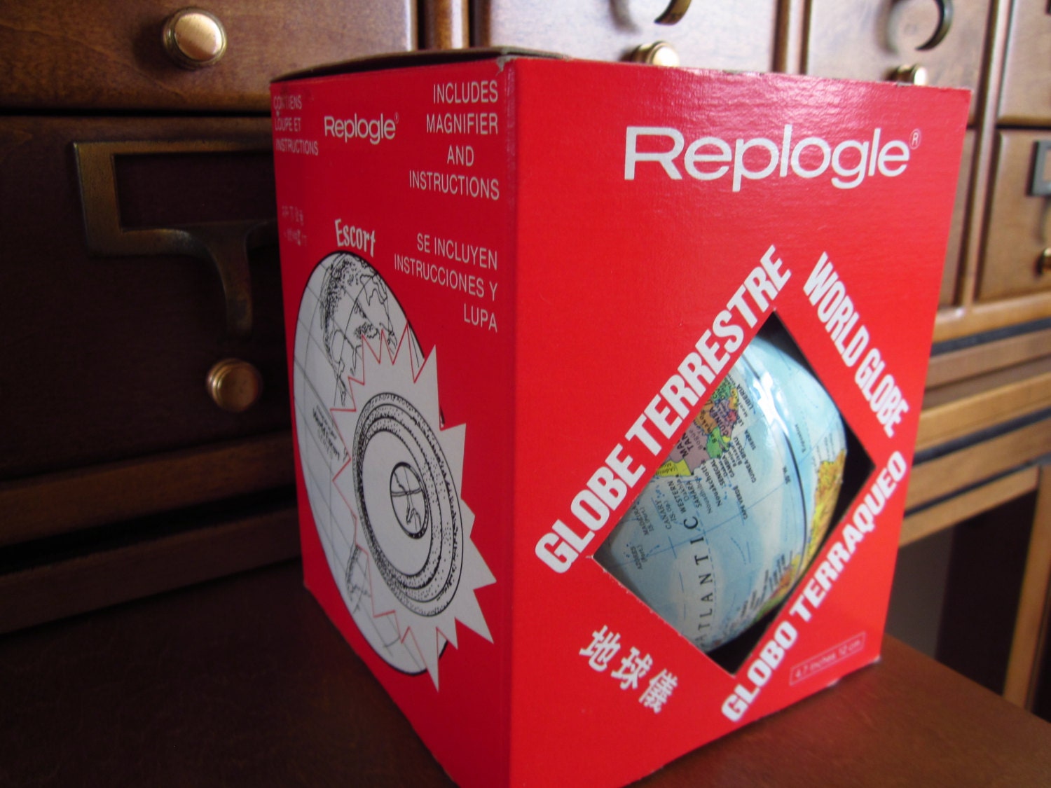 Vintage Mini World Globe Replogle Escort With Original Box Etsy