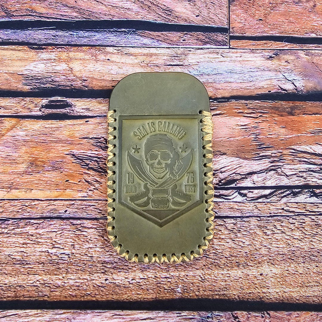 Pirate Label Slip the Sea is Calling V1 Grey and Brown SM - Etsy